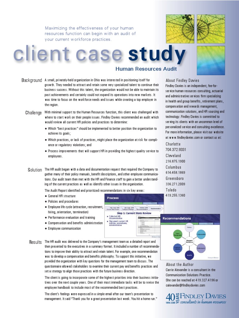 Client Case: Study | PDF | Audit | Compensation And Benefits