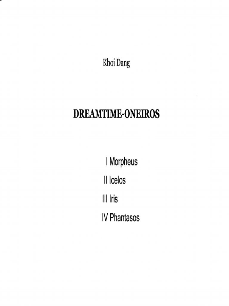Dreamtime-Oneiros: Khoi Dang | PDF | Harmonic | String Instruments