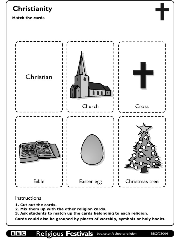 Christianity Matching Cards | PDF