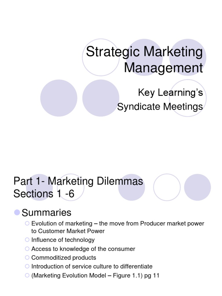 Strategic Marketing Insights and Practices | PDF | Strategic Management ...