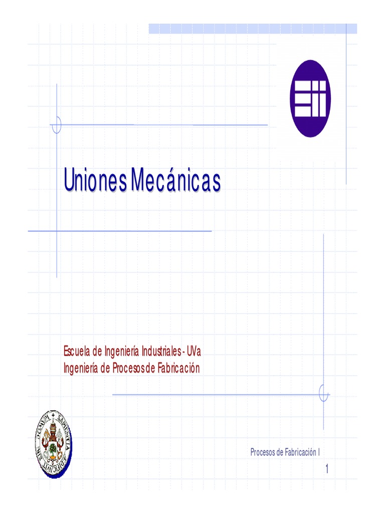 Tipos de Uniones Mecánicas y Tornillos | PDF | Tornillo | Ingeniería ...