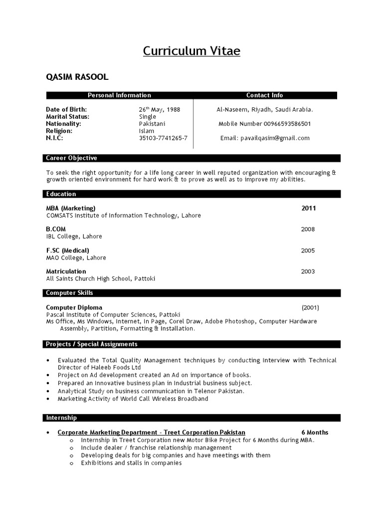 Qasim CV ABB | PDF