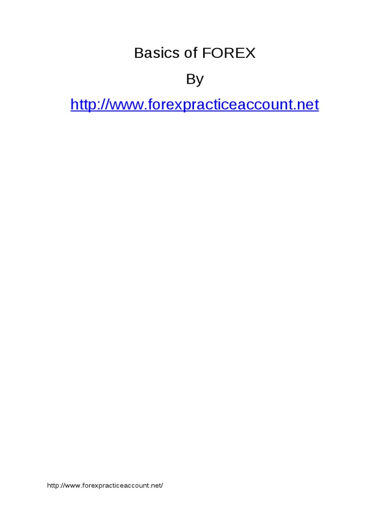 Basics of FOREX | PDF | International Finance | Foreign Exchange Market