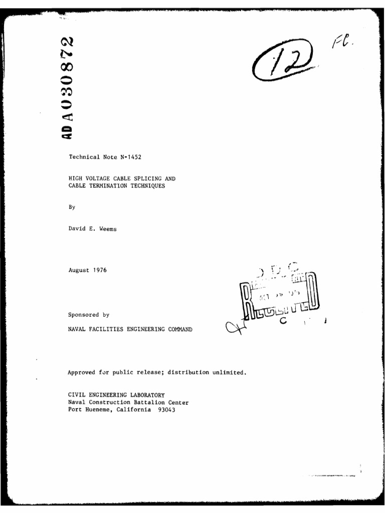Cable Termination | PDF | Insulator (Electricity) | Cable