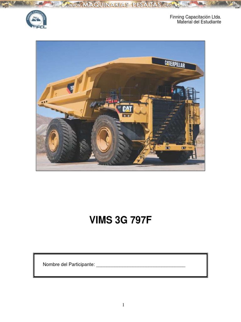 Manual Capacitacion Vims 3g Camion Minero 797f Caterpillar | PDF ...