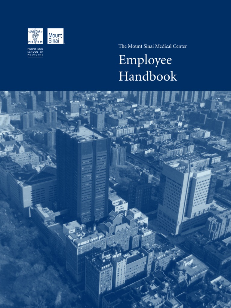 Mount Sinai Employee Handbook Overview | PDF | Payroll | Health ...