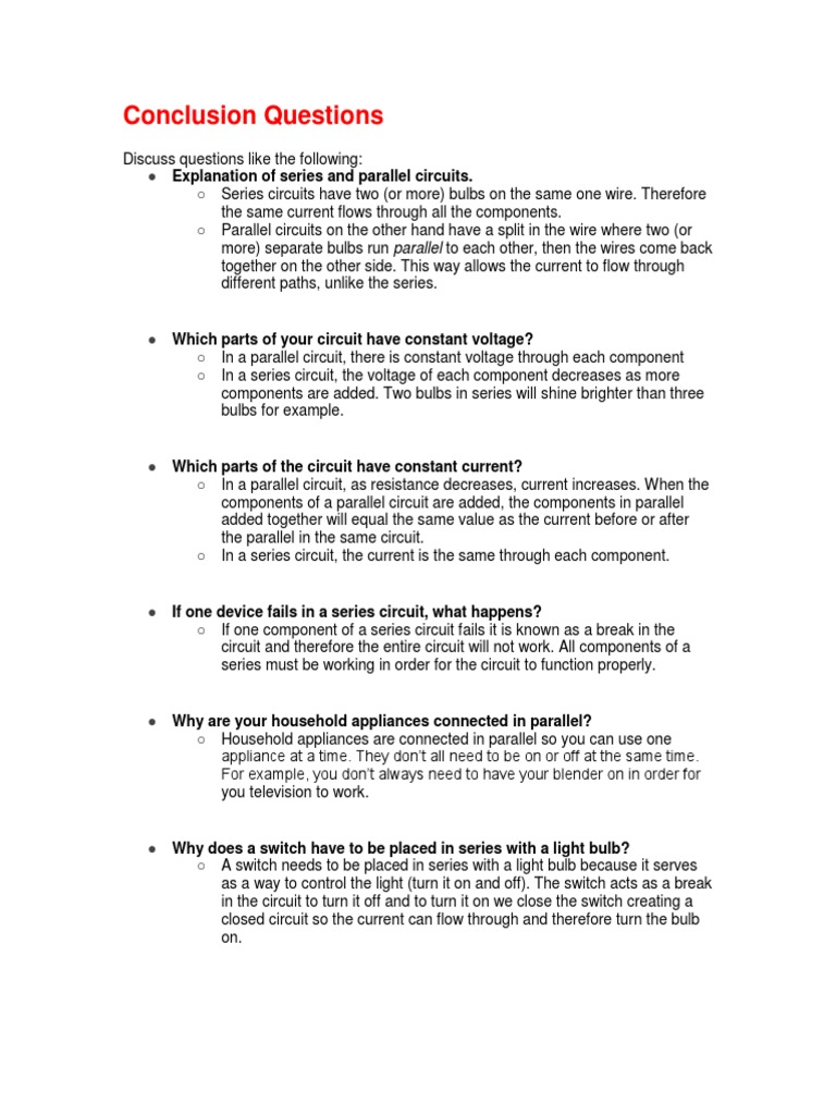 Circuit Basics for Beginners | PDF | Series And Parallel Circuits | Switch