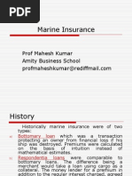Marine Insurance Lecture Notes | PDF | Insurance | Civil Law (Legal System)