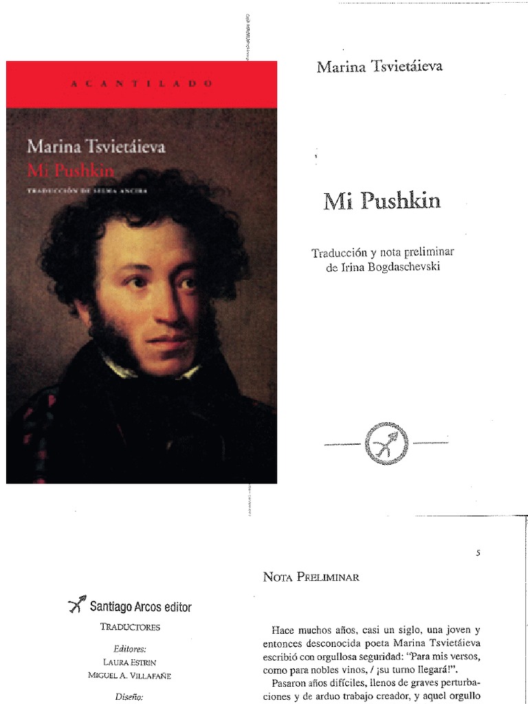 Tsvietaieva Marina - Mi Pushkin | PDF