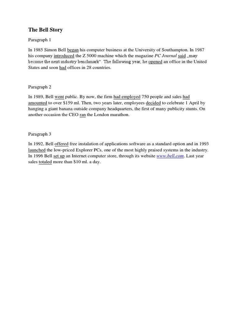 The Bell Story | PDF