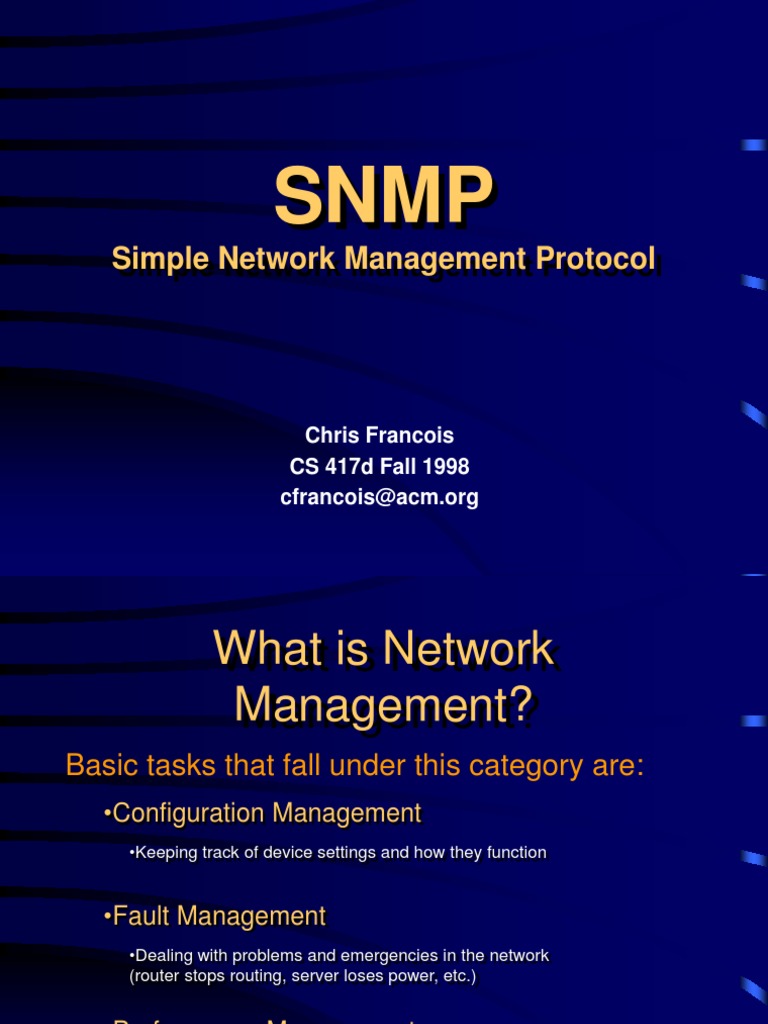 SNMP | PDF