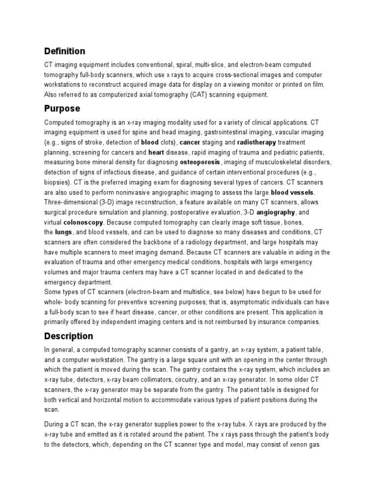 @CT Maintenance | PDF | Ct Scan | Medical Imaging