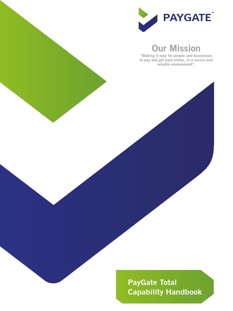 PayGate Total Capability Handbook: A Comprehensive Guide to PayGate's ...