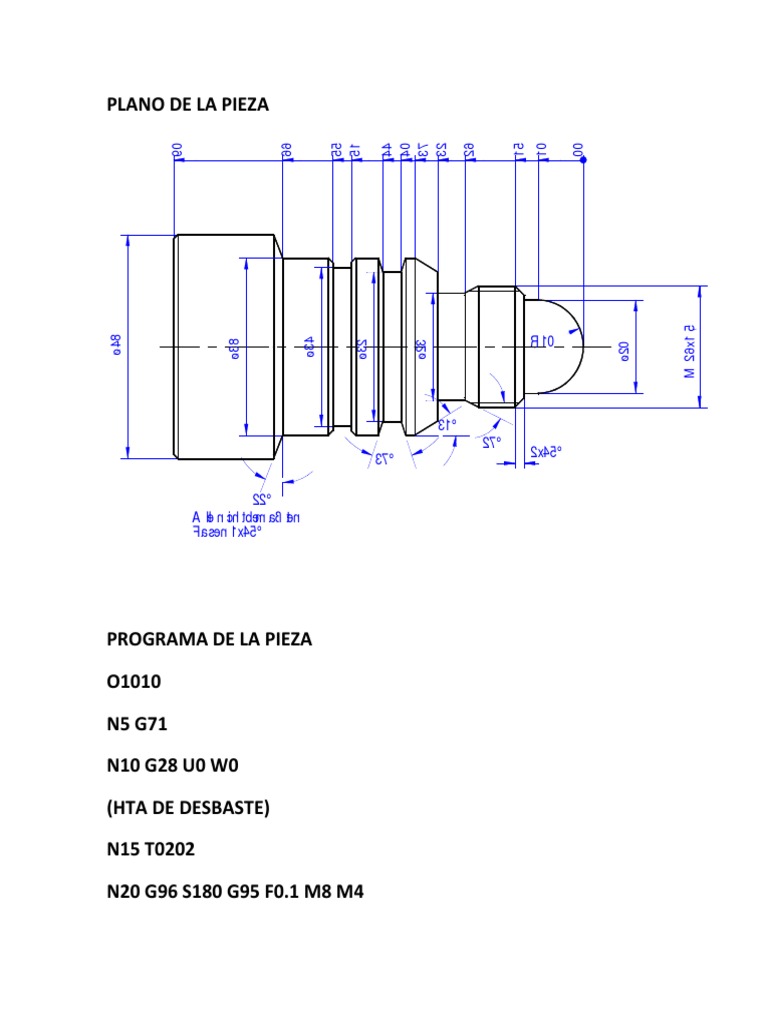 Ejercicio Pieza Torno | PDF