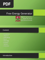 Free Energy Generation | PDF | Electric Generator | Electric Motor