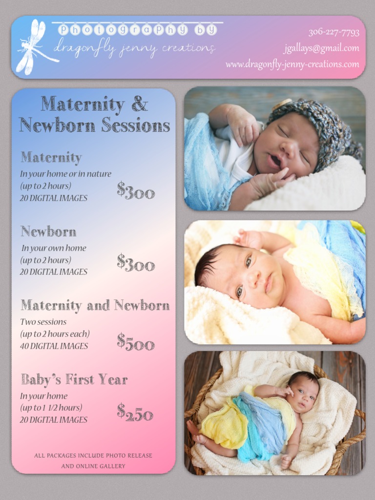 Maternity Photography Package | PDF