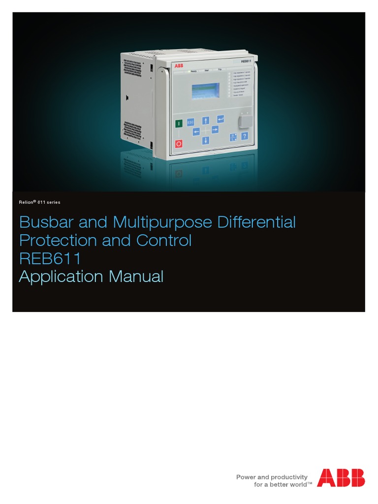 Busbar Diffrential Protection REB611 | PDF | Parameter (Computer Programming) | Electromagnetic ...