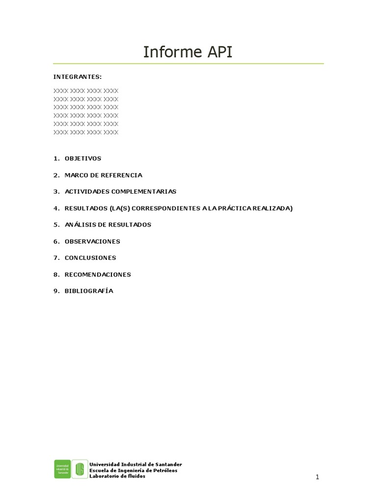 Formato Informe | PDF