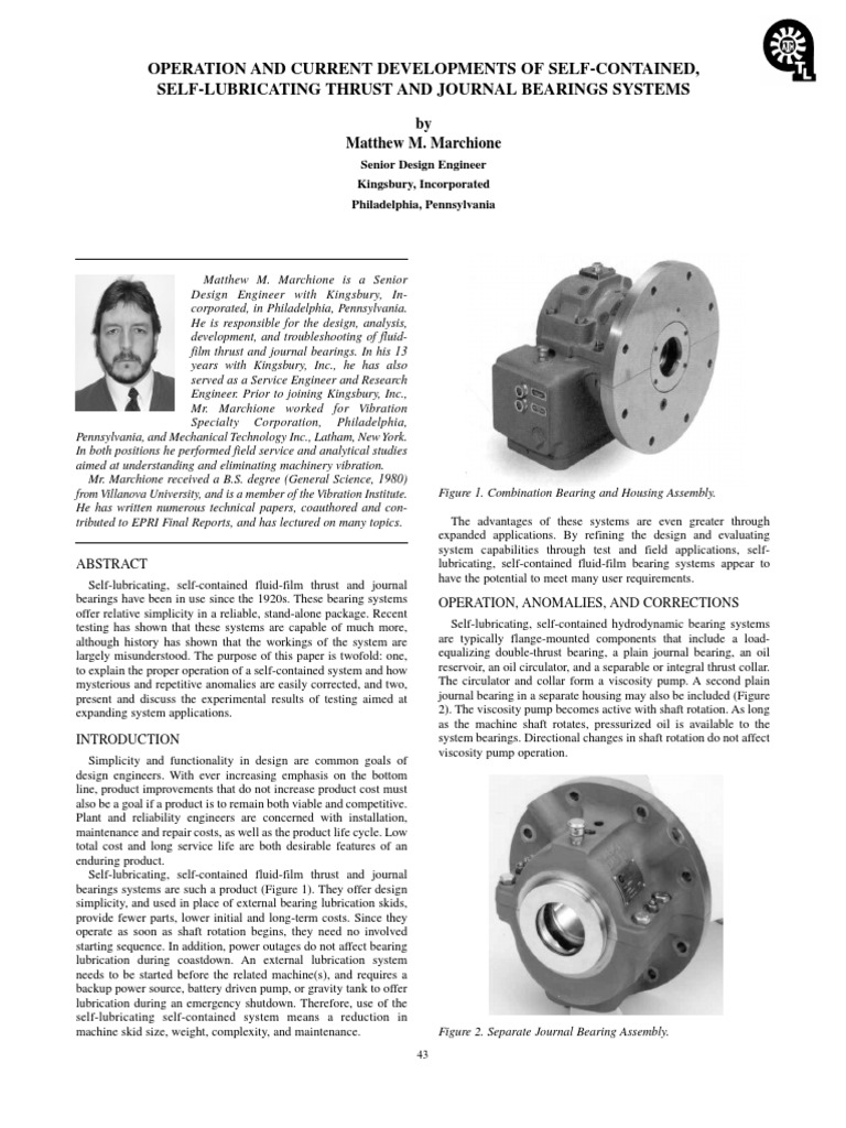 Advancements in Self-Lubricating Bearings | PDF | Bearing (Mechanical ...
