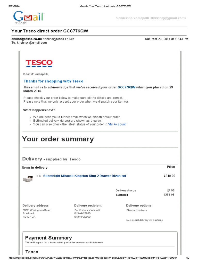 Bed Furnishing Expense | PDF | Tesco | Food Retailers