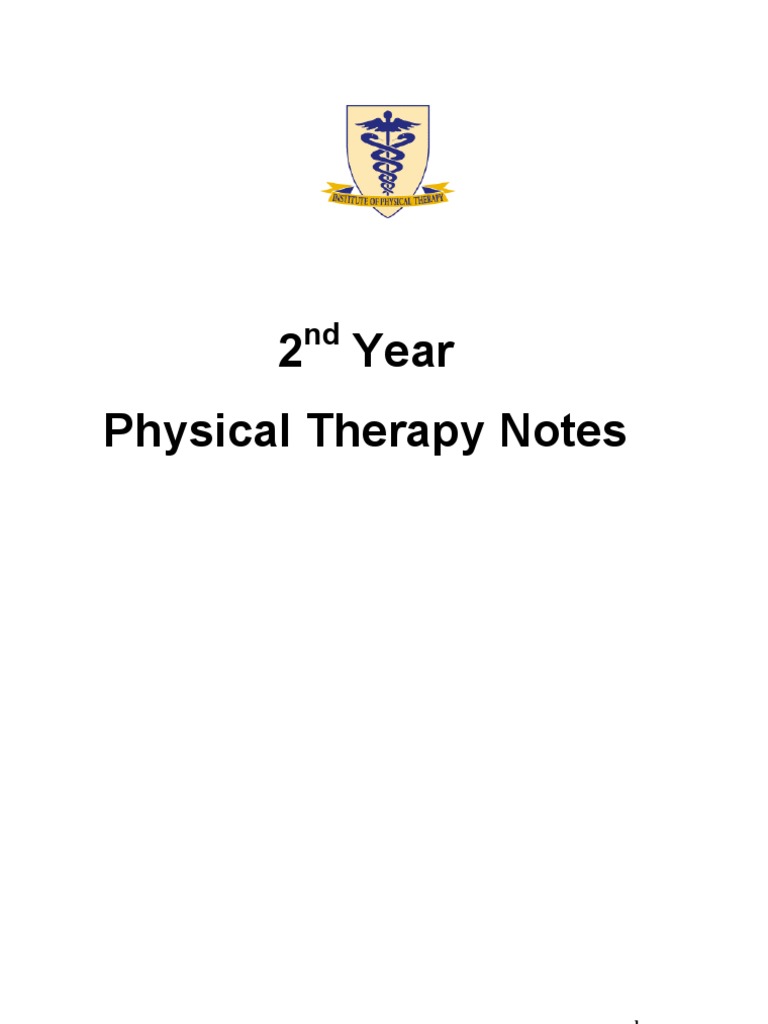 2 Year Physical Therapy Notes | PDF | Osteoporosis | Vertebral Column