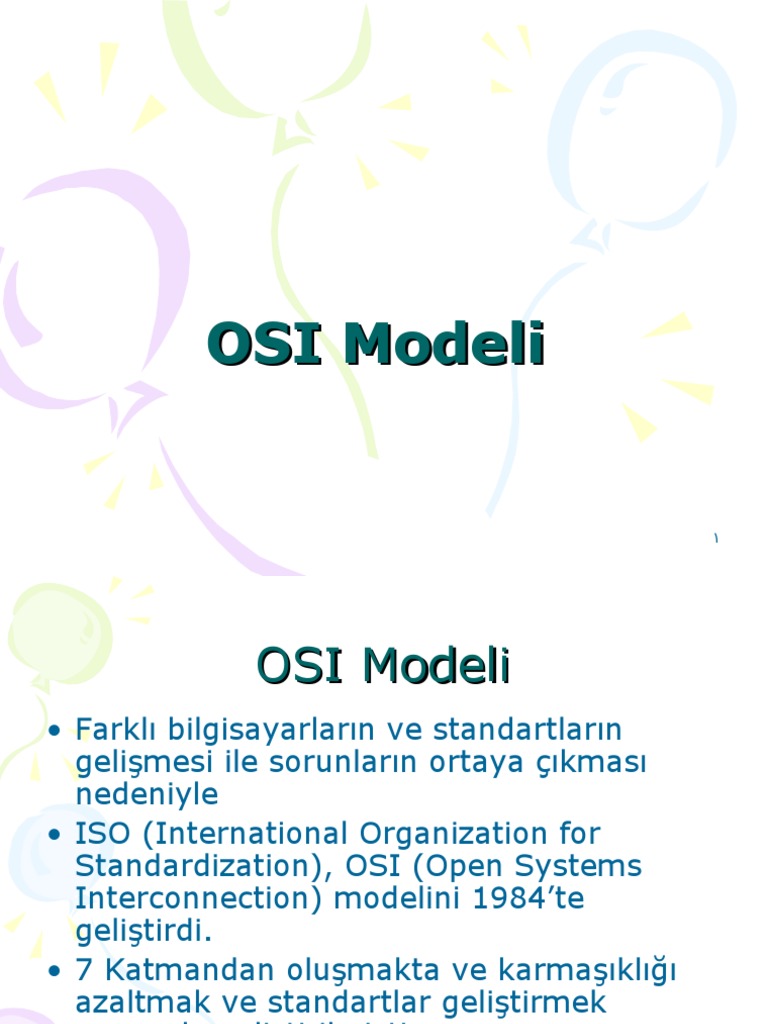 OSI Modeli | PDF