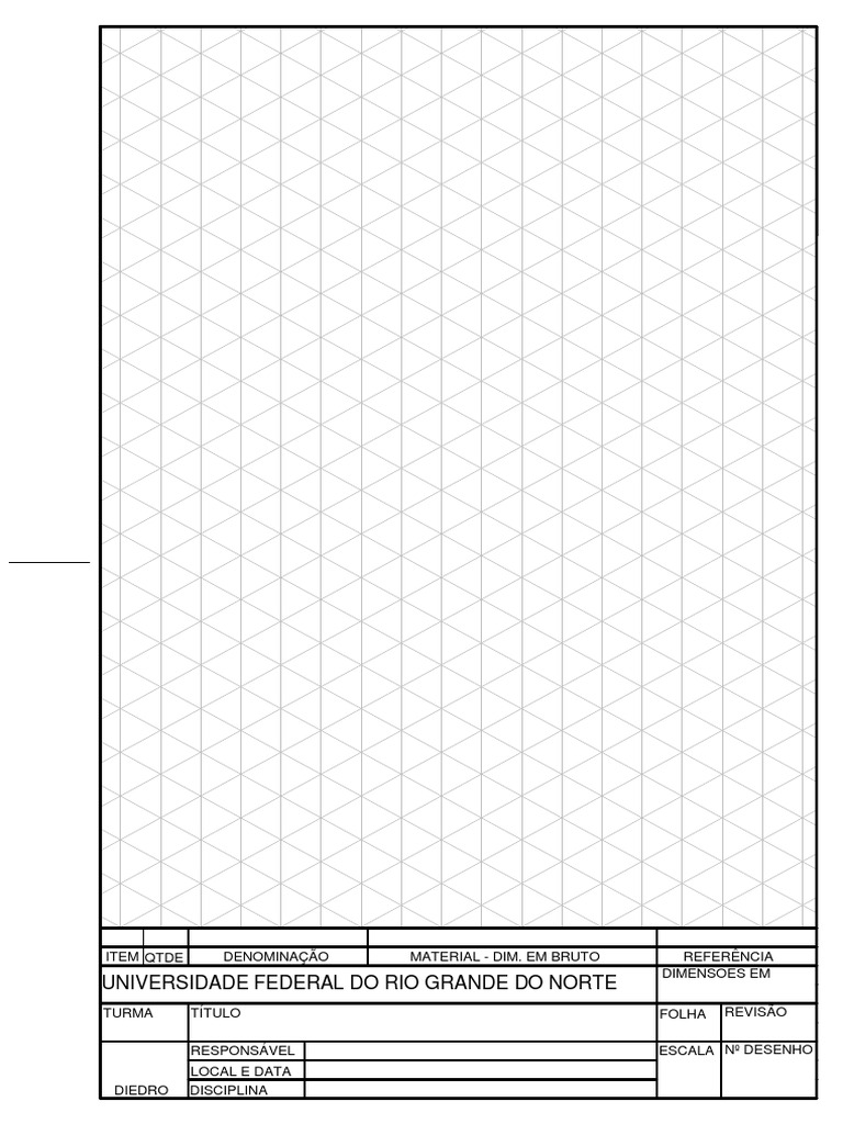 FOLHA A4 Isométrica | PDF