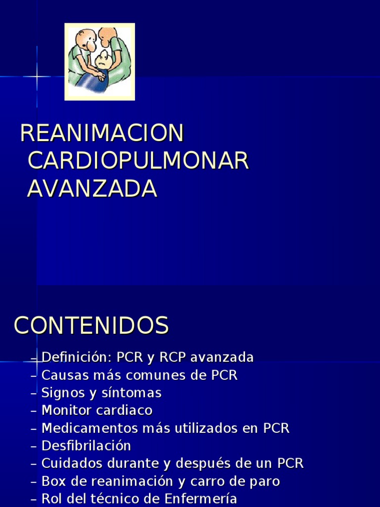 Clase RCP Avanzada | PDF | Reanimación cardiopulmonar | Paro cardíaco