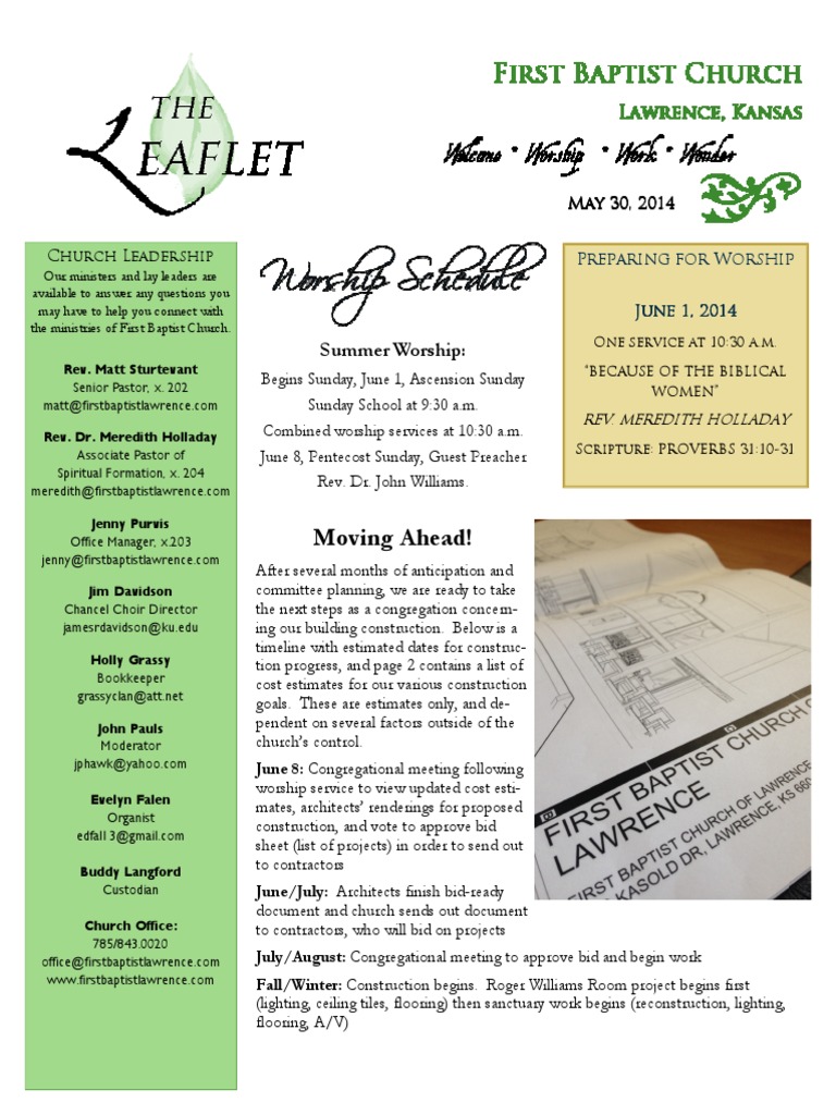 Church News & Updates | PDF | Baptists | Methodist