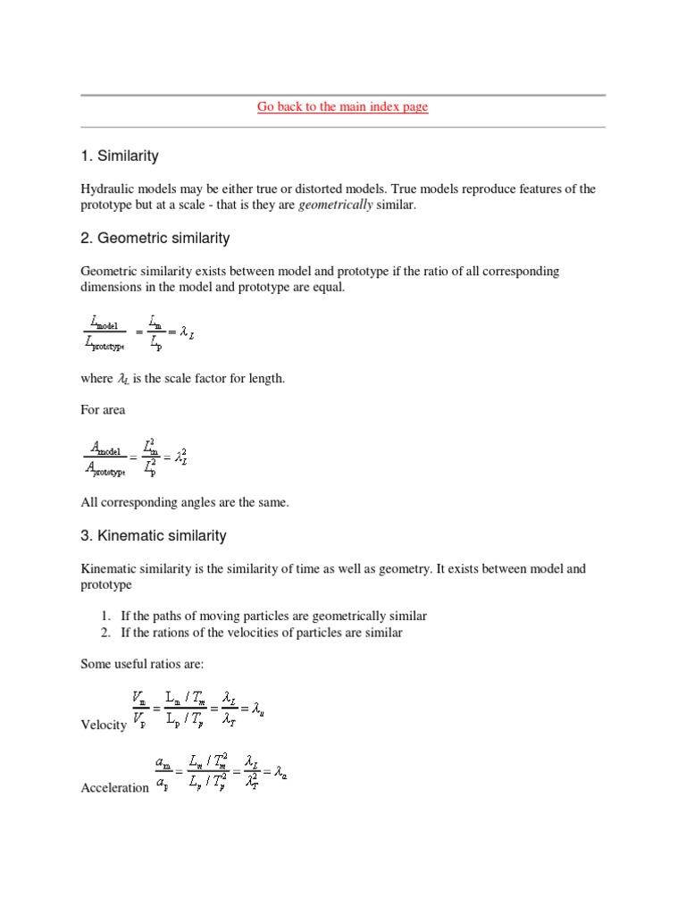 Go Back To The Main Index Page | PDF | Reynolds Number | Kinematics