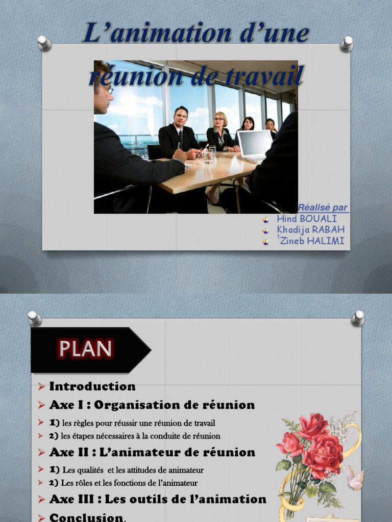 L'Animation D'une Réunion de Travail | PDF | Science | Sciences (Général)