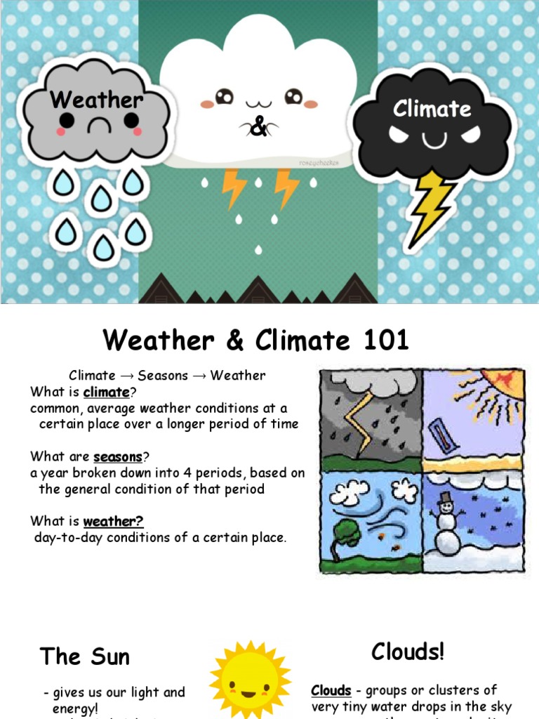 Weather and Climate Basics for Kids | PDF | Weather | Natural Hazards