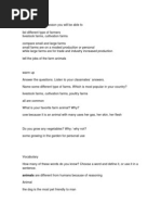 Comprehensive Farm Vocabulary List | PDF | Agriculture | Cattle