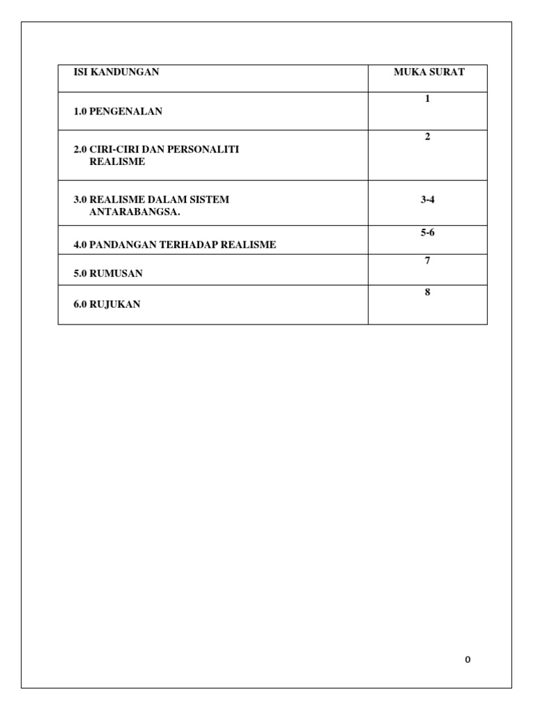 Teori Realisme | PDF