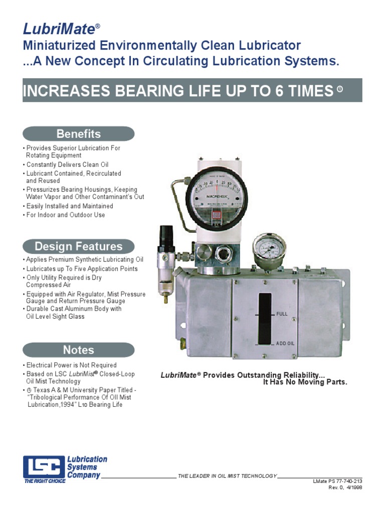 LUBRIMATE - Lubrificação Automática PDF | PDF | Bearing (Mechanical ...