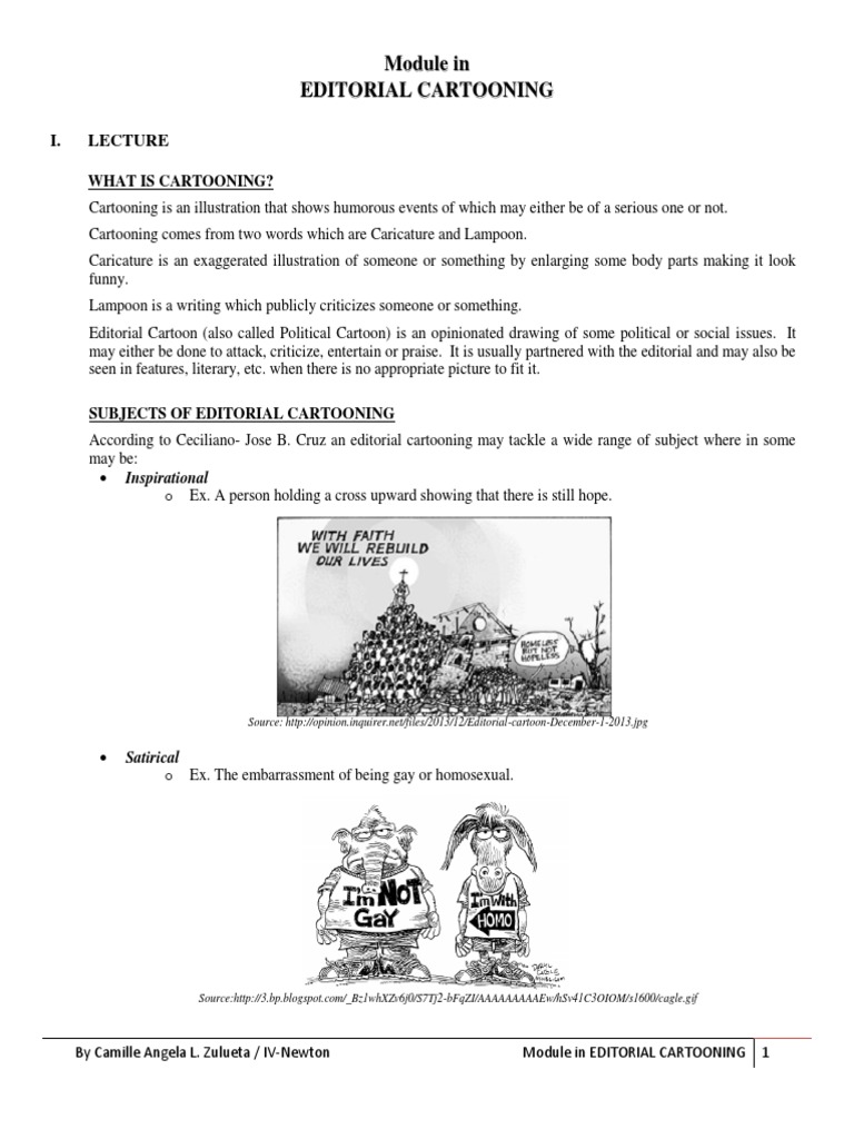 Editorial Cartooning Module - Camille Angela Zulueta | Download Free ...