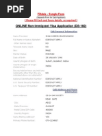 Sample Ds 160 Form Us Visa Application | PDF | Travel Visa | Zip Code