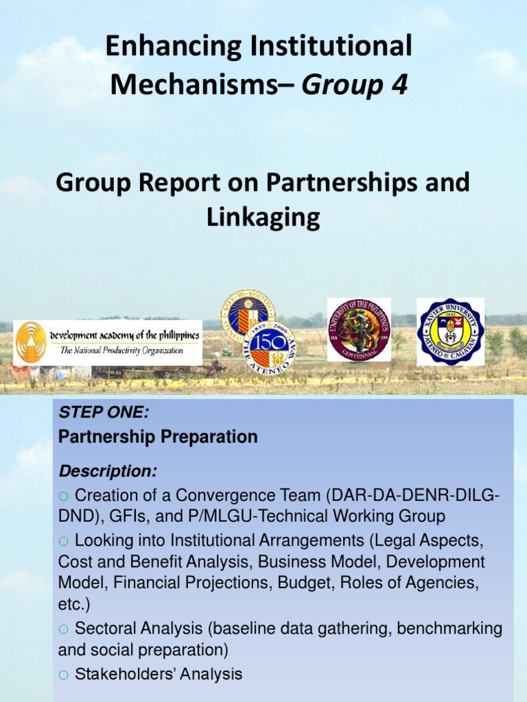 Enhancing Institutional Mechanisms - Group 4: Group Report On ...