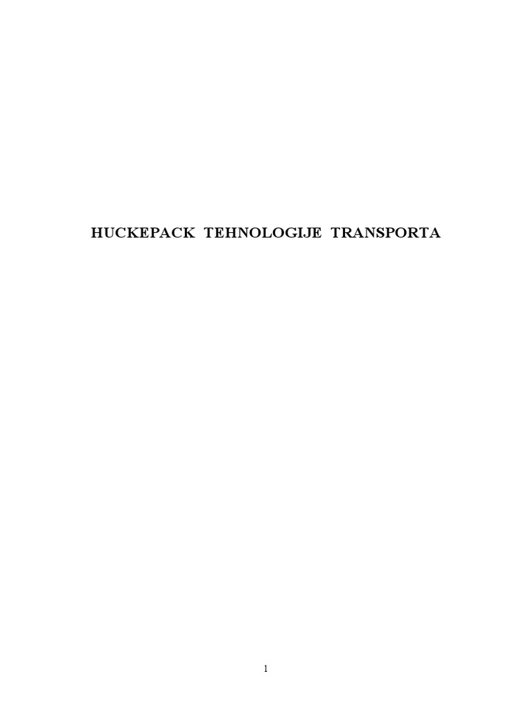 Huckepack Tehnologija | PDF