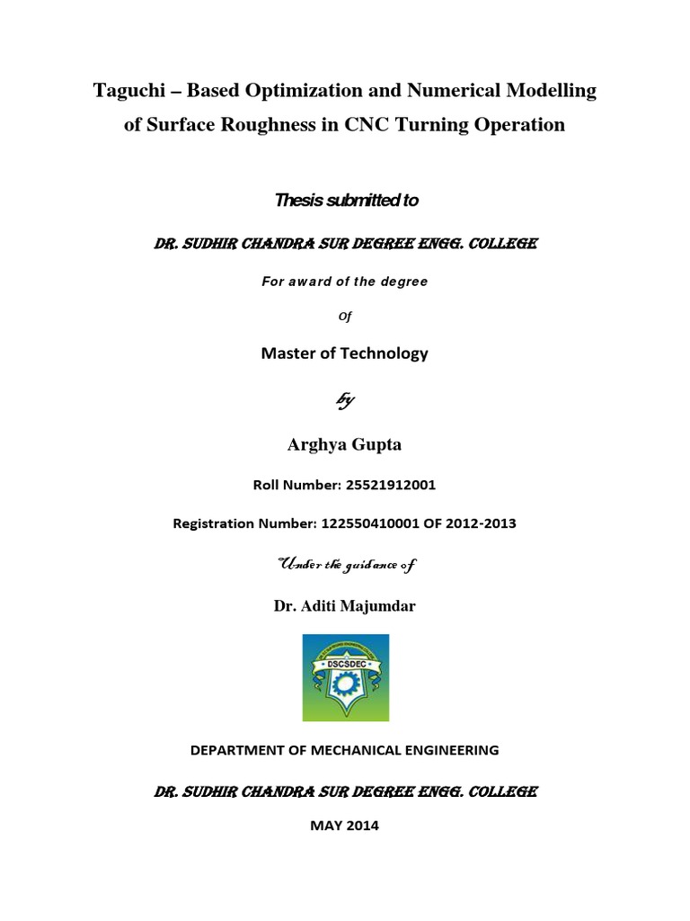 PDF Arghya | PDF | Signal To Noise Ratio | Analysis Of Variance