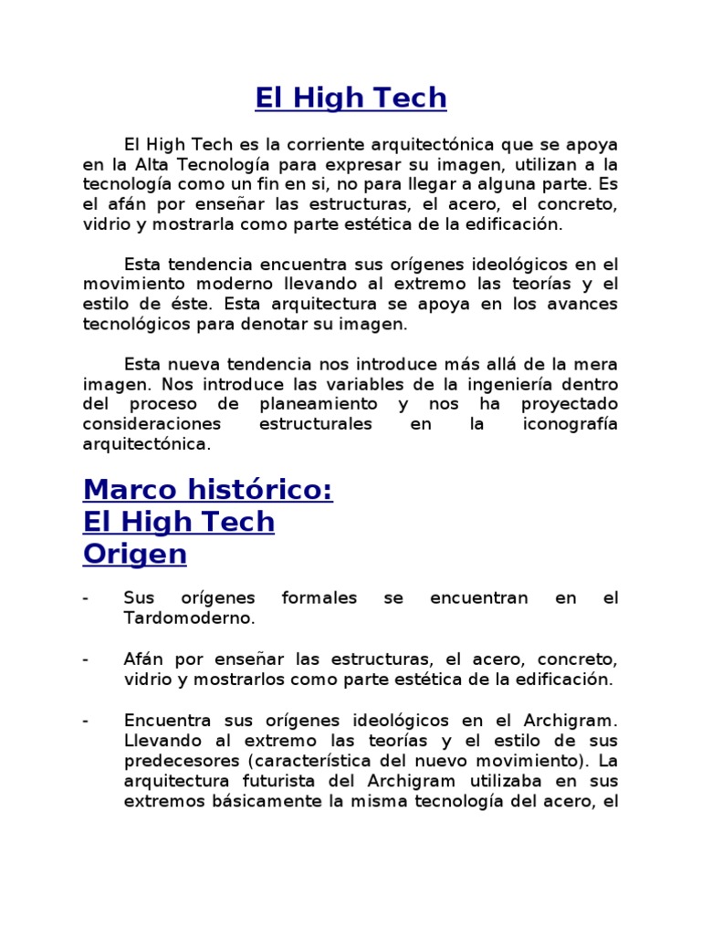 High Tech | PDF | Ingeniería | Science