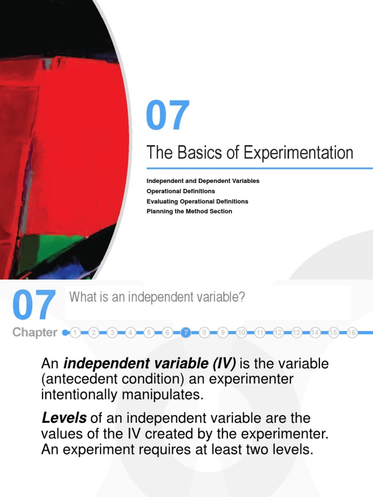 Independent and Dependent Variables Operational Definitions Evaluating ...
