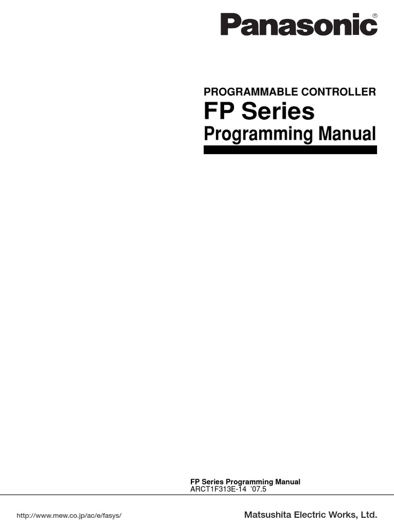 FP Series Programing Manual PDF | PDF | Subroutine | Input/Output