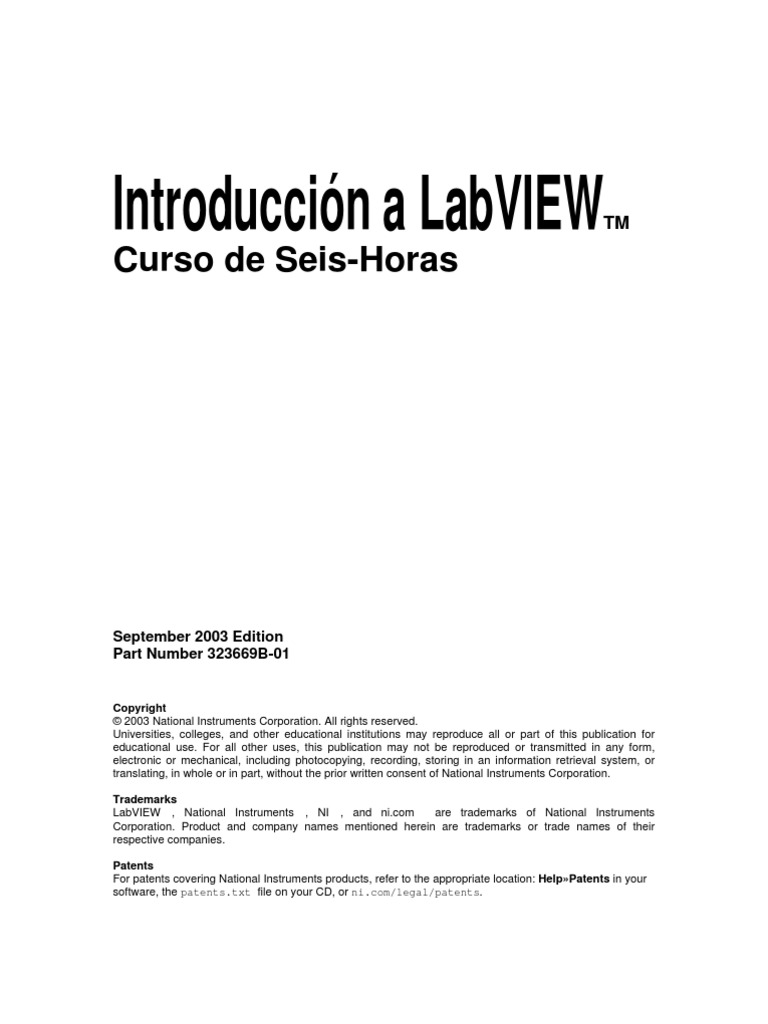 Curso de LabVIEW Seis Horas | PDF | Data Acquisition | Point And Click