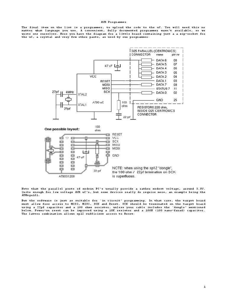 Avr Programmer For Uploading Code Pdf Resistor Programmer 7891