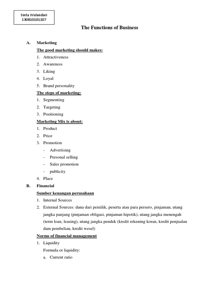 The Functions of Business | PDF | Recruitment | Employment