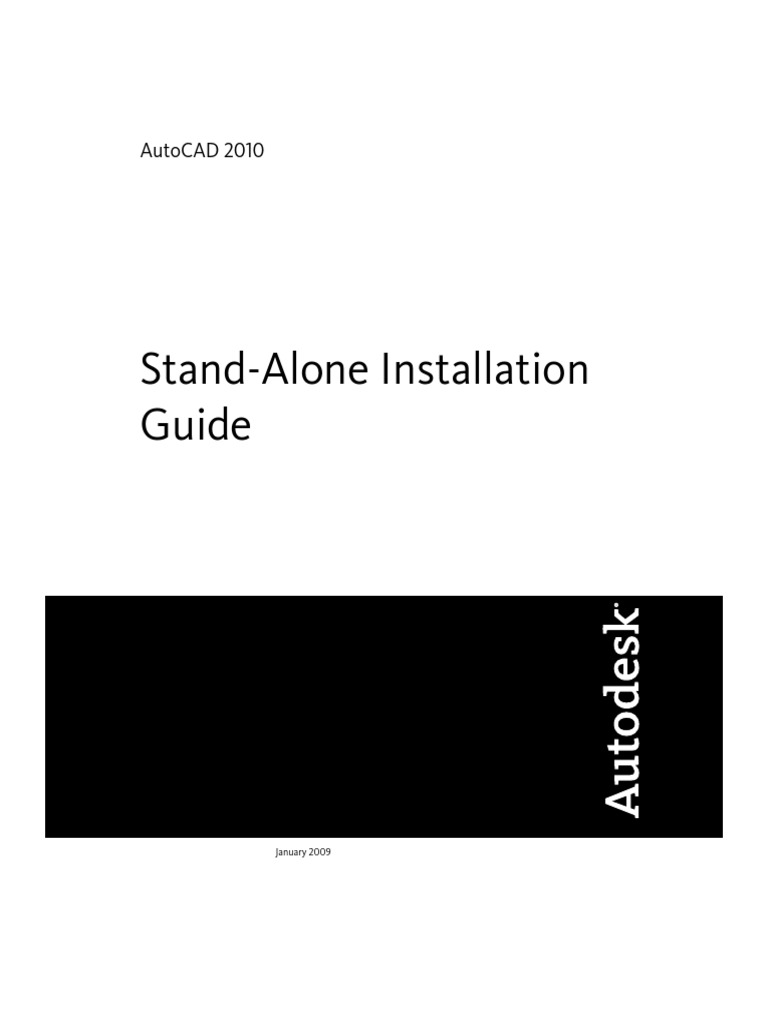 Stand-Alone Installation Guide: Autocad 2010 | PDF | Windows Vista | 64 ...