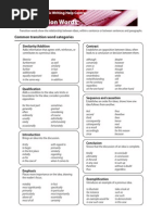 APA Transition Words Quick Guide | PDF | Phrase | Sentence (Linguistics)