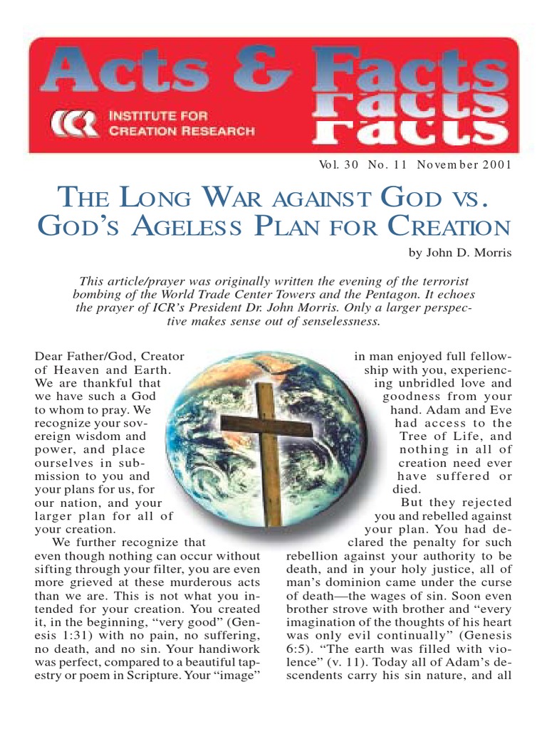 The Long War Against God vs. God's Ageless Plan For Creation | PDF ...