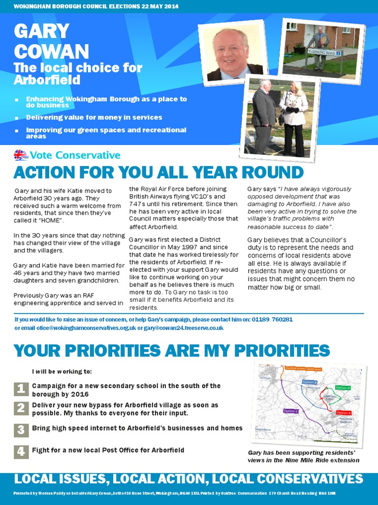 Gary Cowan Manifesto 2014 | PDF